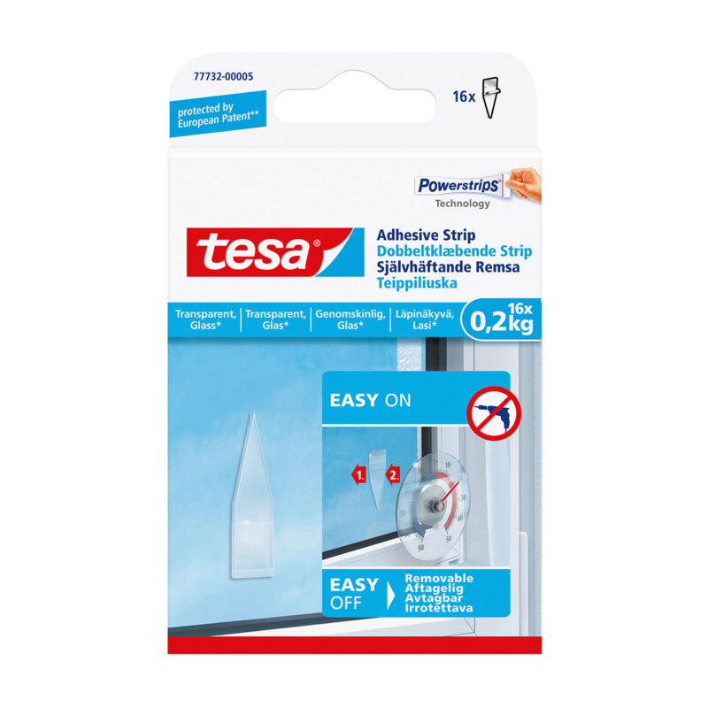 Tesa powerstrip transparent - Elling Outlet